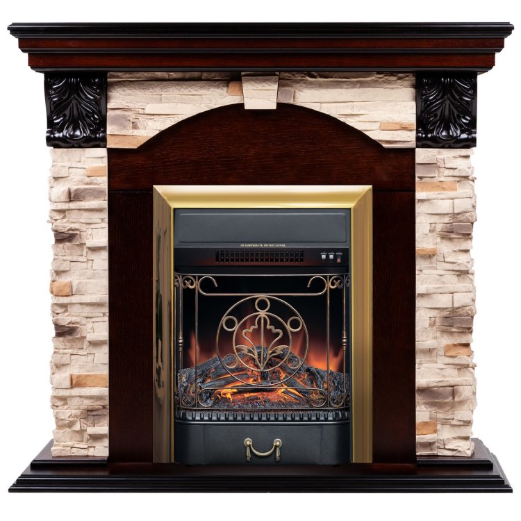 Электрокамин RealFlame Dublin Rock STD/EUG AO Majestic Lux BR S купить в Москве Цена 46 980 руб.